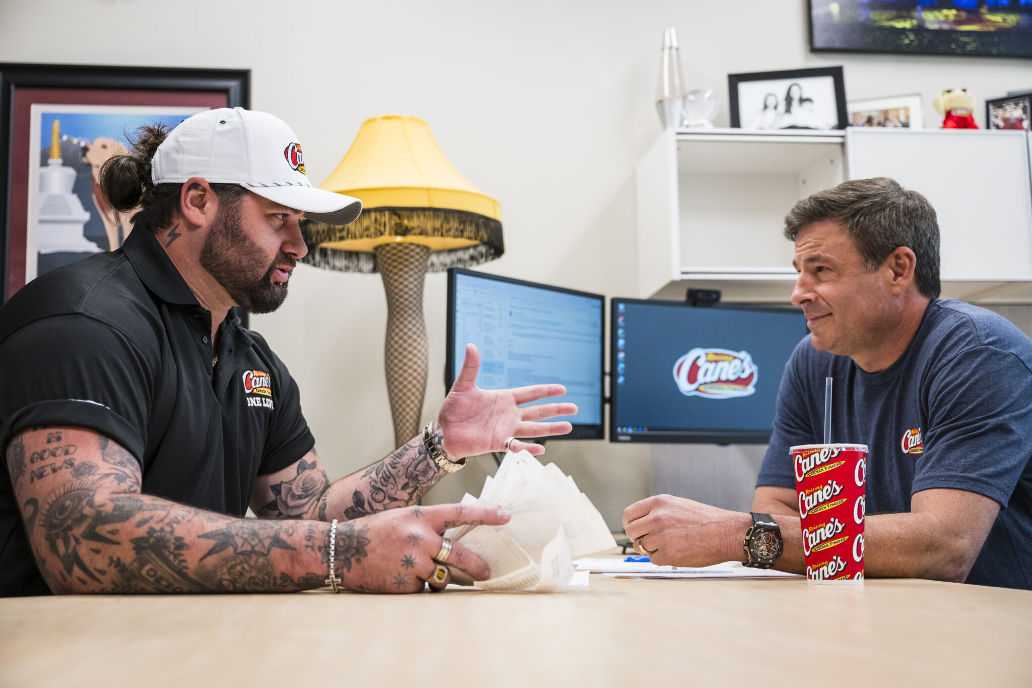 PHOTOS: Koe Wetzel, founder visit Plano Raising Cane's corporate office ...