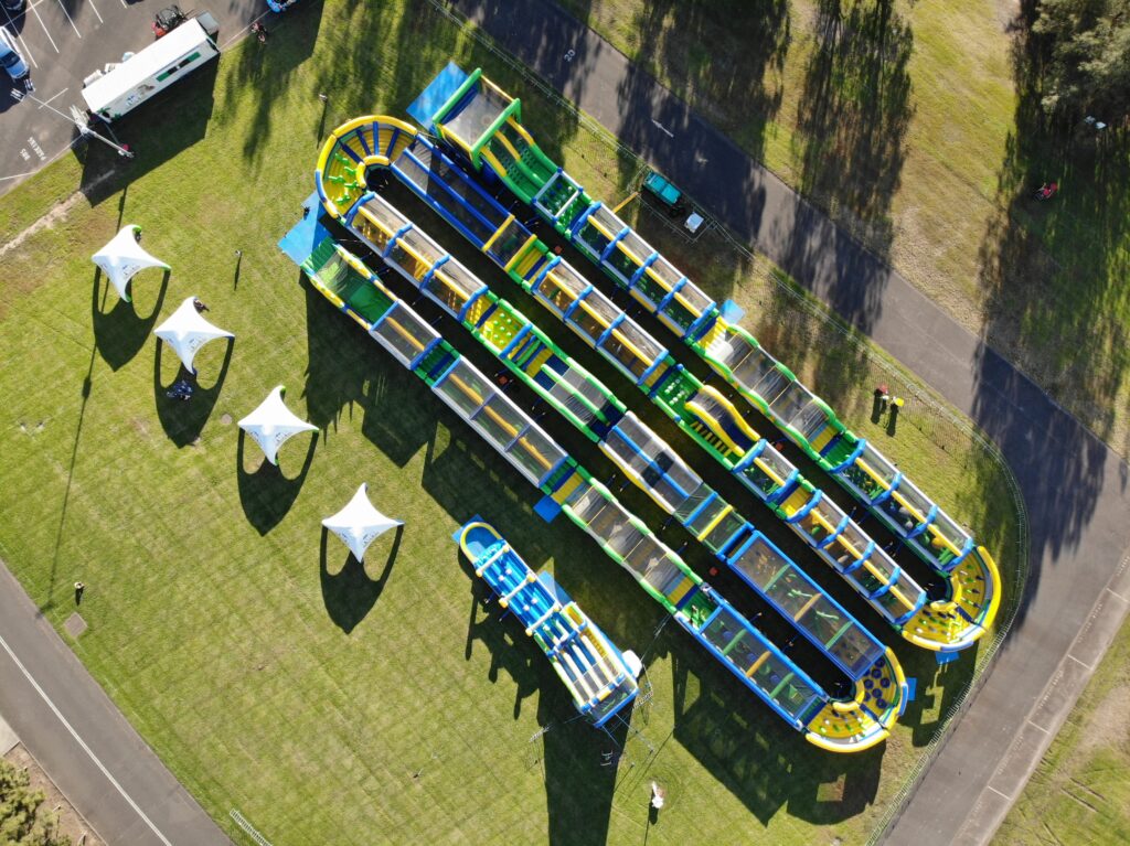Inflatable obstacle course pop-up coming to Oak Point Park this month ...